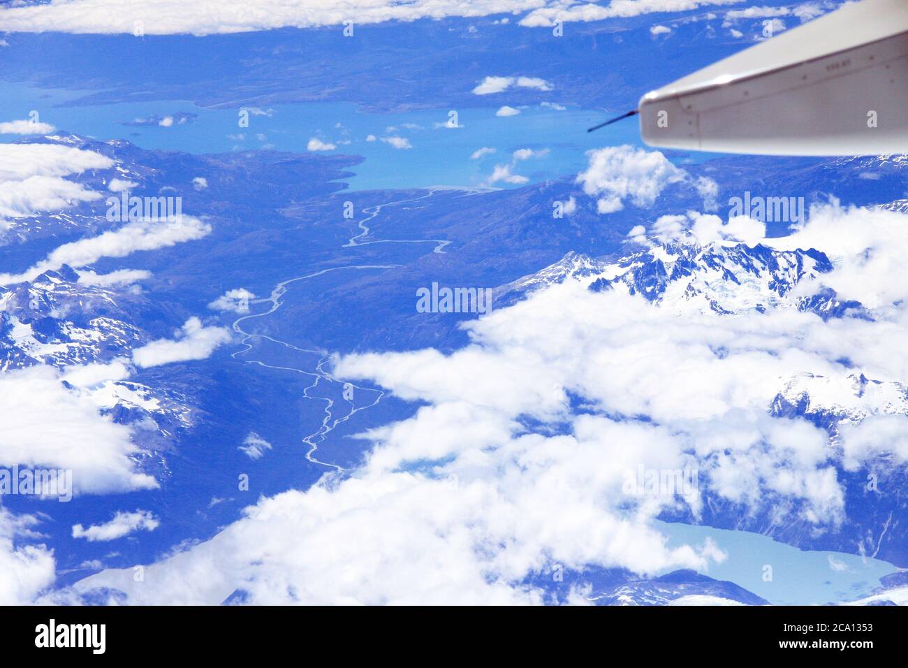 Aerial views of Chile from an aircraft Stock Photo - Alamy