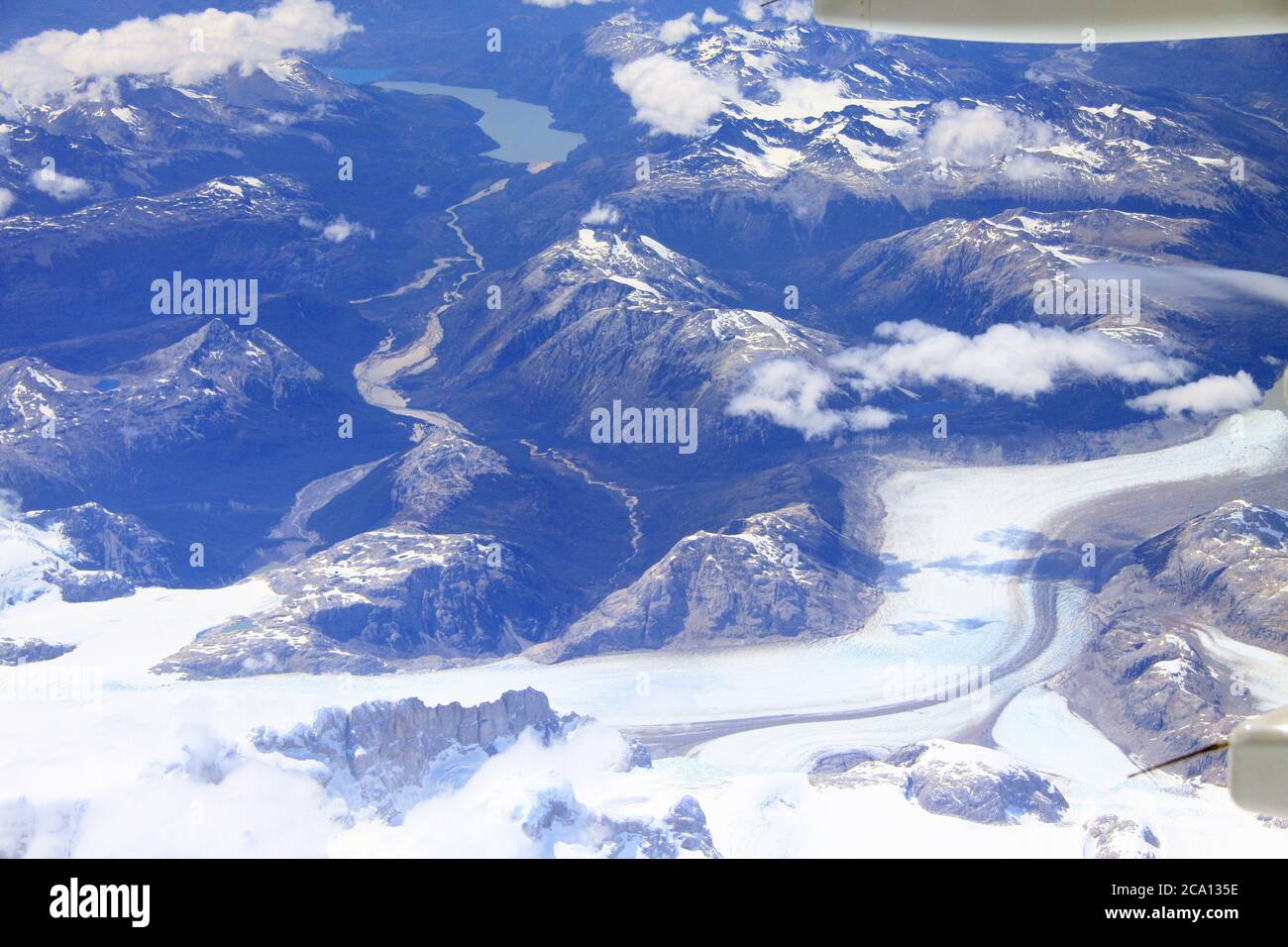 Aerial views of Chile from an aircraft Stock Photo - Alamy