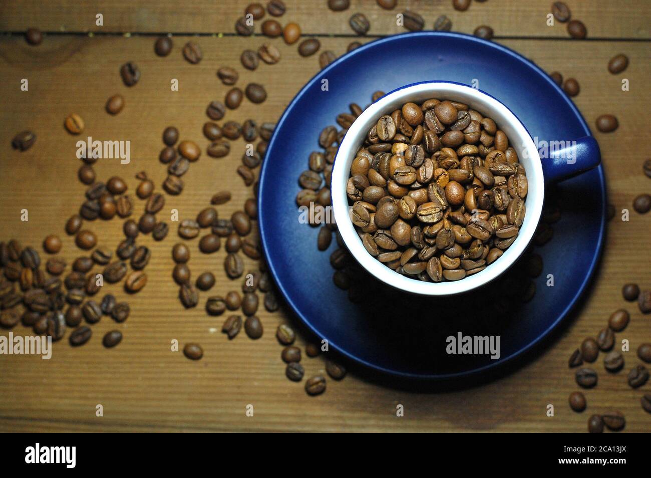 Coffee cup beans Stock Photo - Alamy