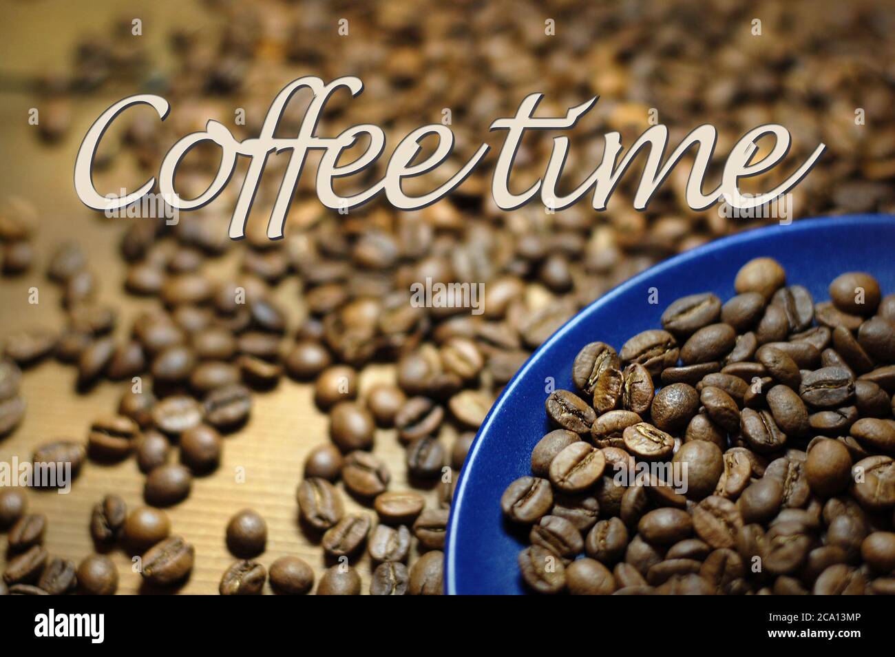 Coffee cup beans Stock Photo - Alamy