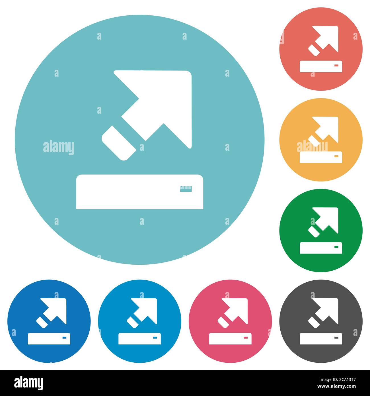 Export flat white icons Cut Out Stock Images & Pictures - Alamy