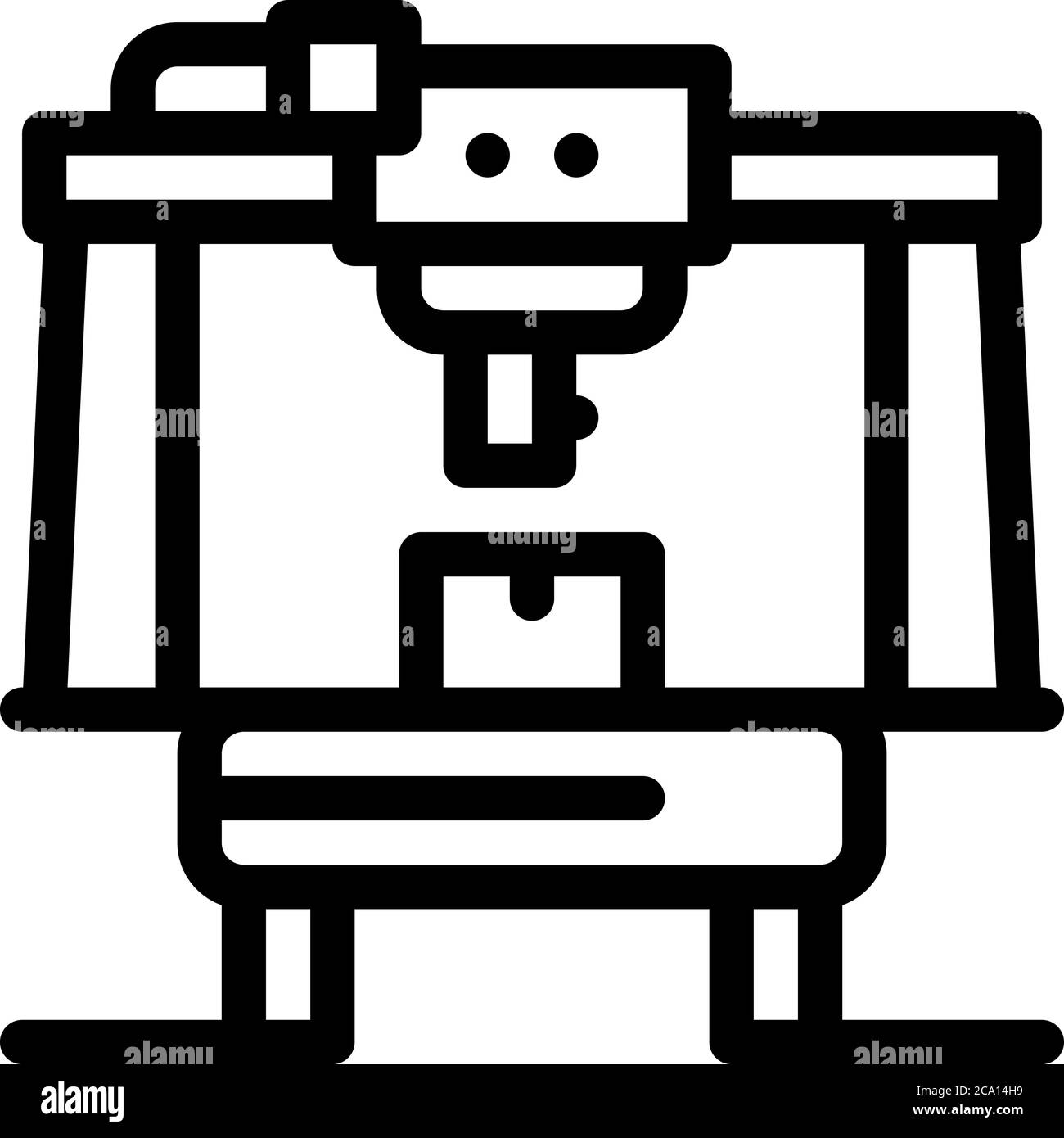 manufacturing machine icon vector outline illustration Stock Vector ...