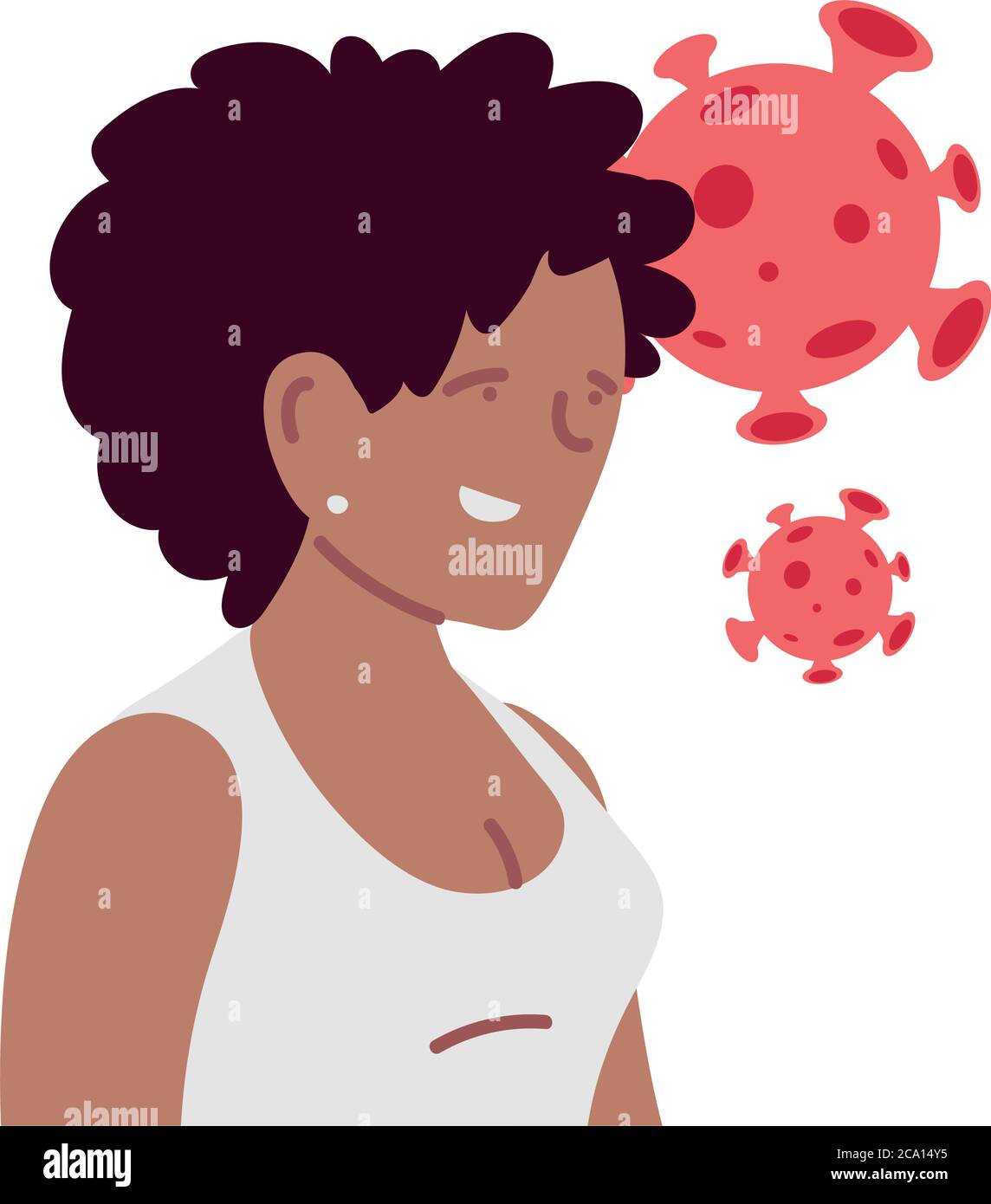 Woman and covid 19 virus design of 2019 ncov cov coronavirus infection ...