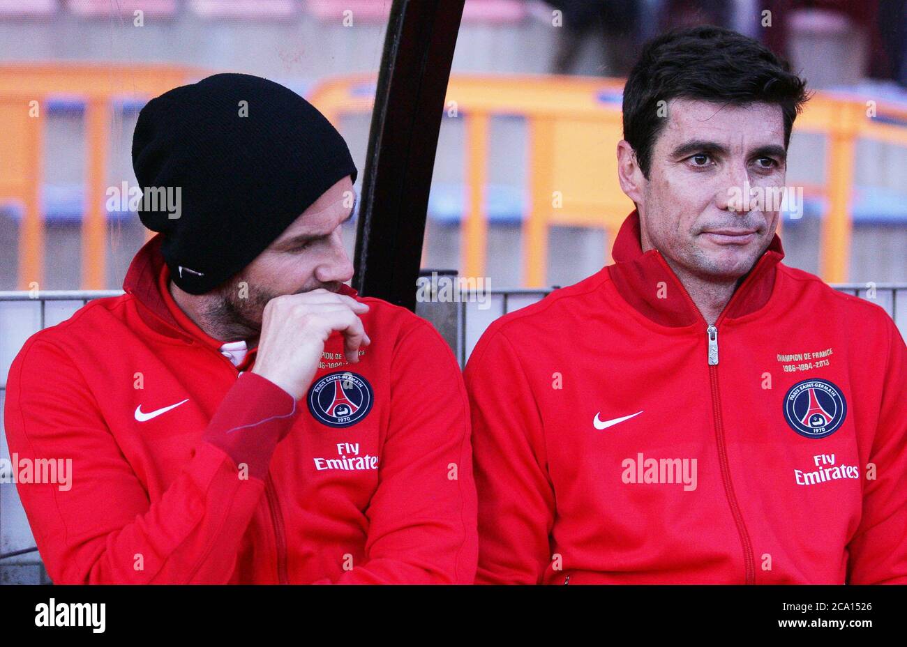 Ronan Le Crom and David Beckham the Ligue 1 2012 - 2013,FC Lorient ...