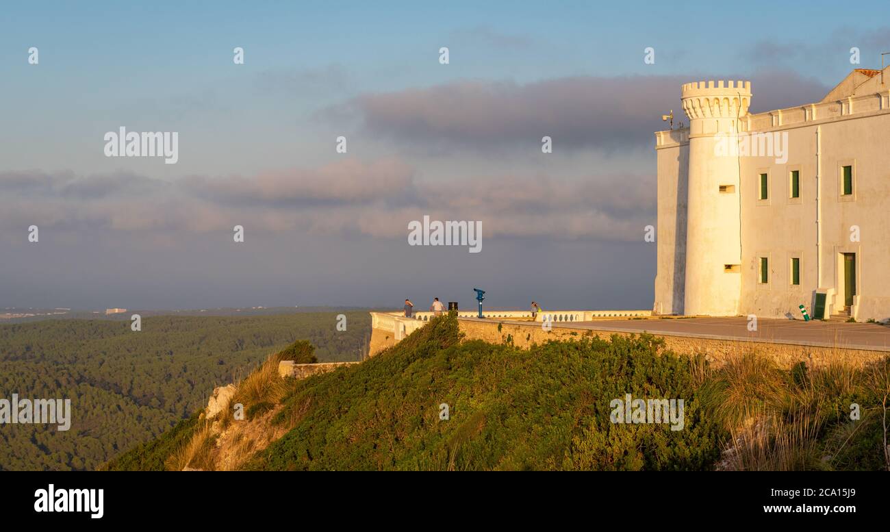 The Monastery on the top of El Toro Mountain on Menorca, Balearic ...