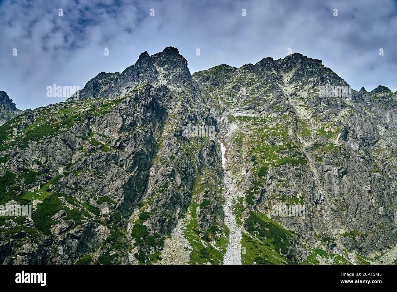 Beautiful panoramic aerial drone view of mountain in National Park High ...