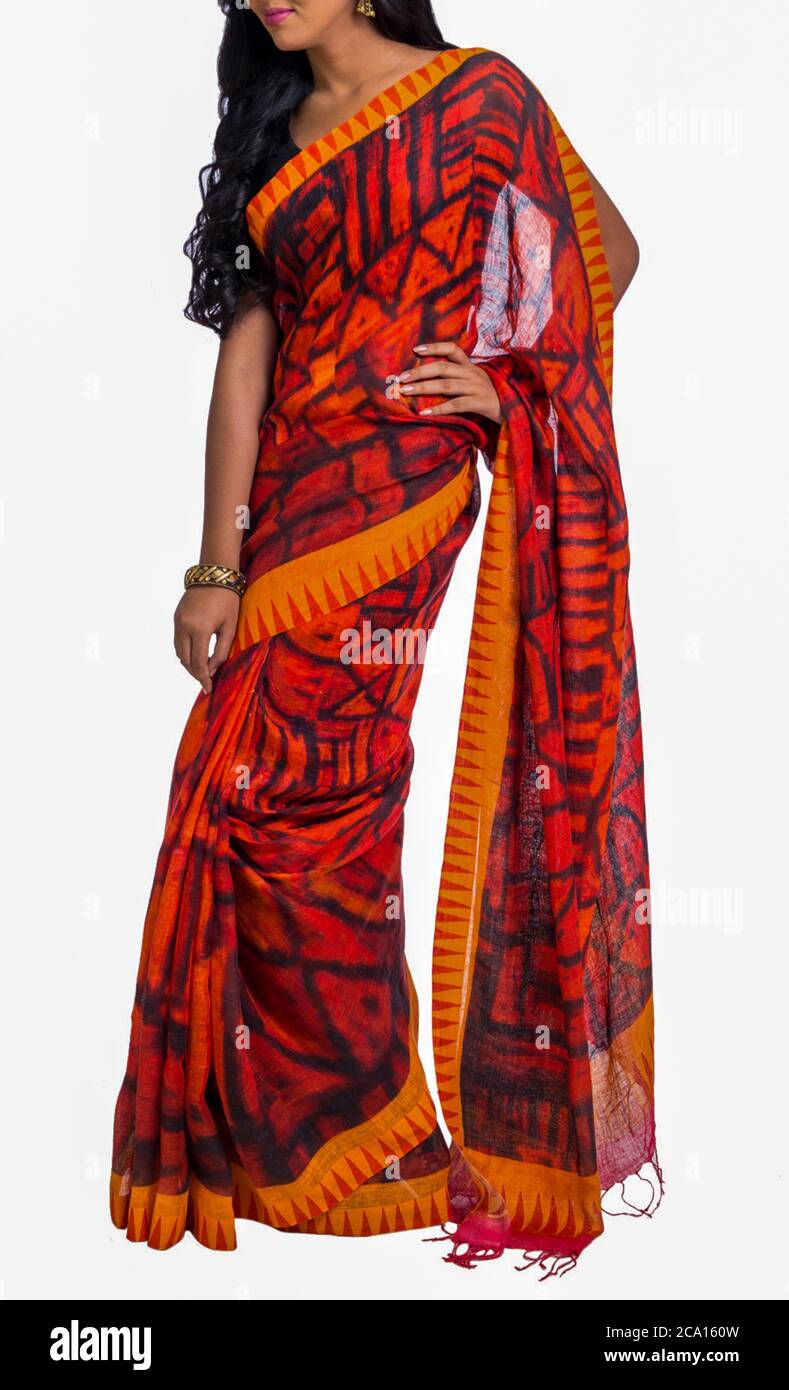 indian ethnic saree designs and catalogue Stock Photo - Alamy