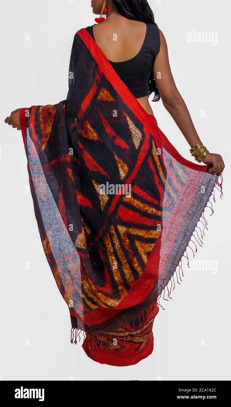 indian ethnic saree designs and catalogue Stock Photo - Alamy