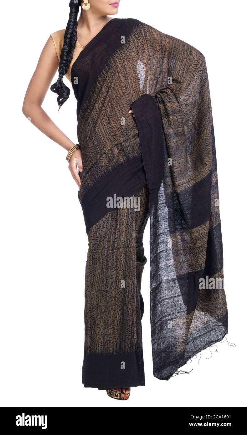 indian ethnic saree designs and catalogue Stock Photo - Alamy
