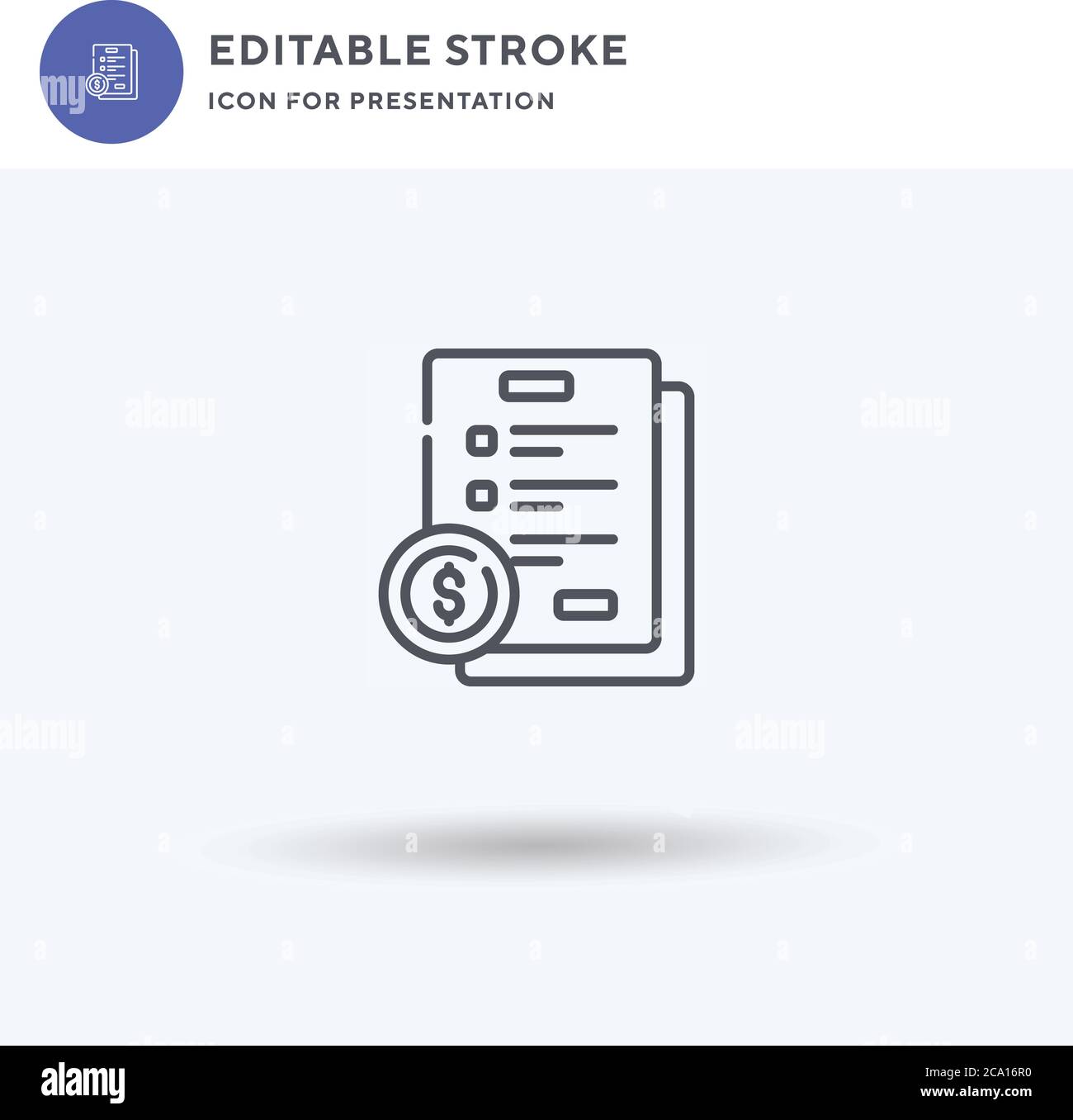 Budget icon vector, filled flat sign, solid pictogram isolated on white ...