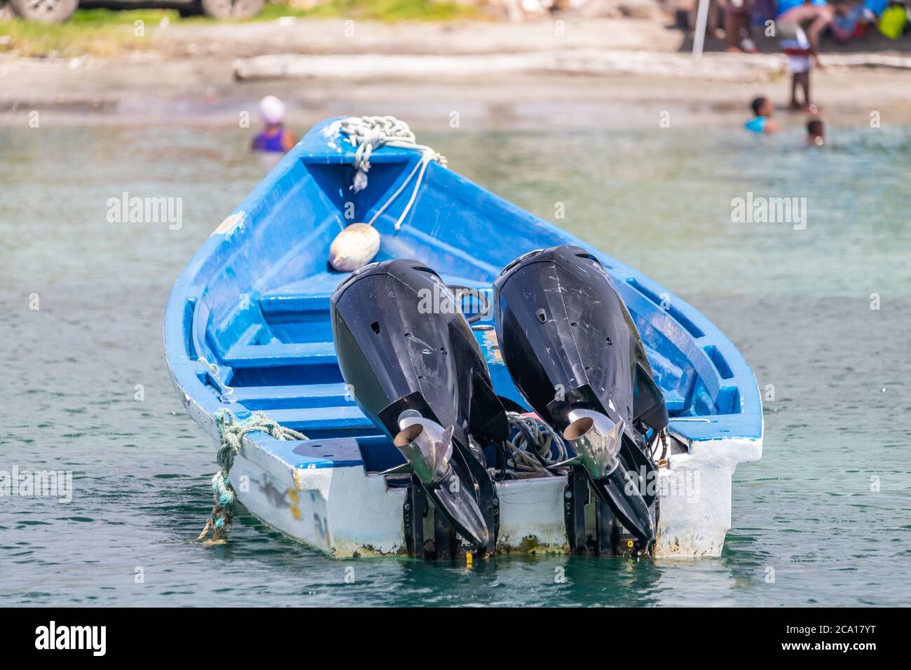 Saint Vincent and the Grenadines, fishing boat Stock Photo - Alamy