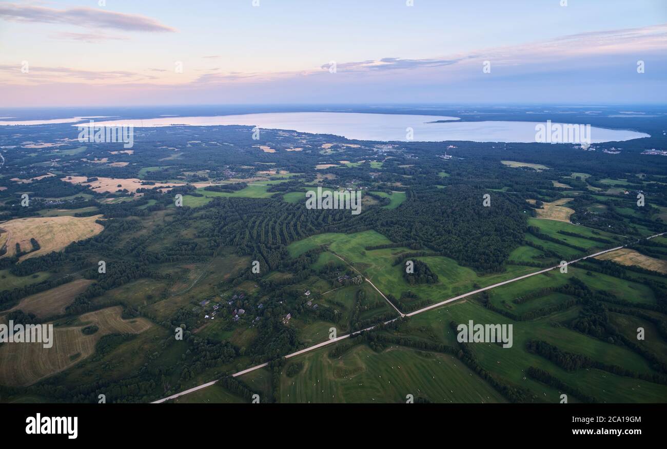 Pink lake aerial view hi-res stock photography and images - Alamy