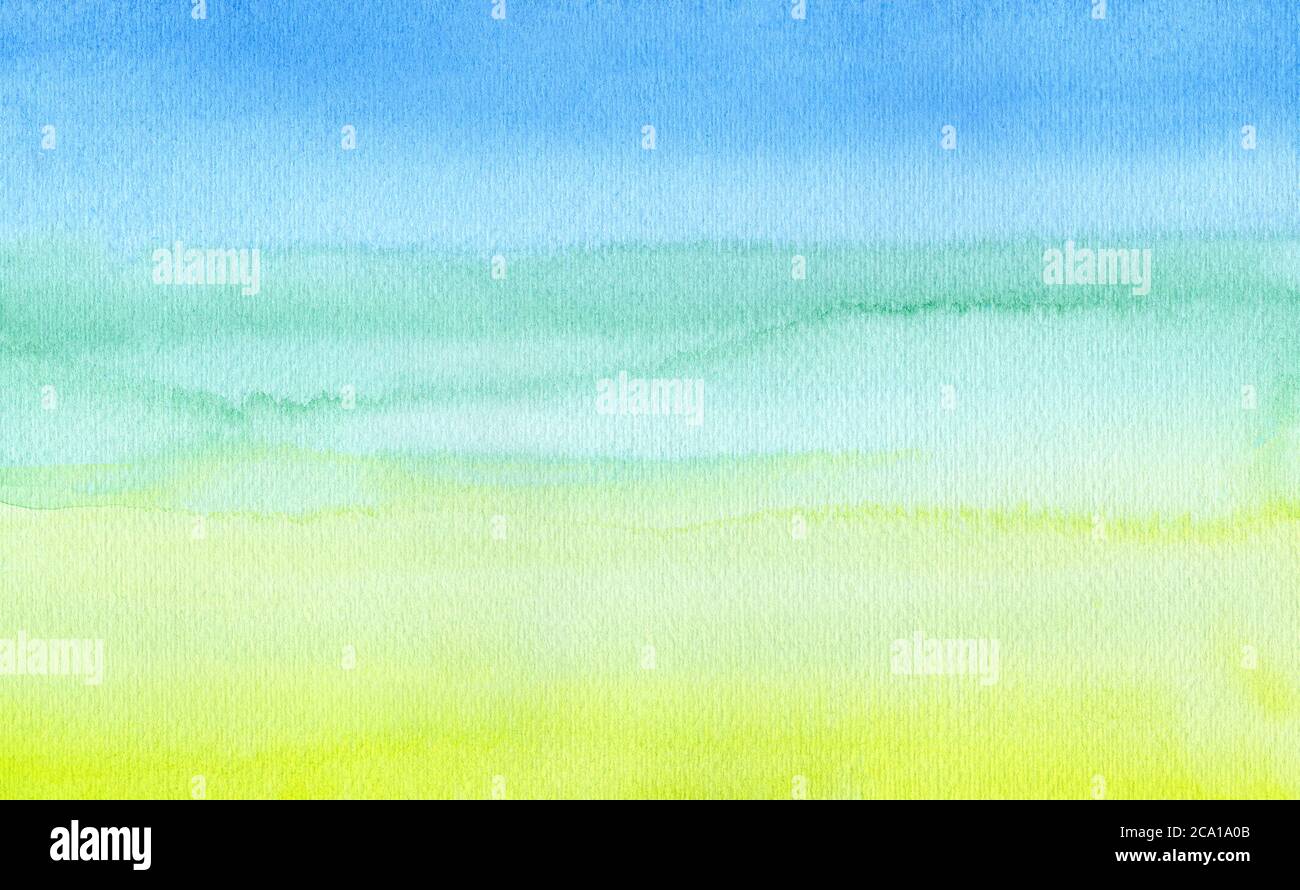 Web banner light blue to warm yellow abstract sea and beach gradient ...