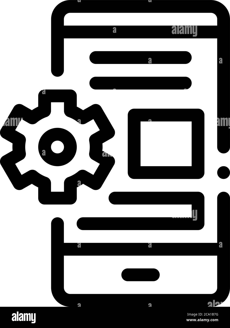 Adaptive app development programming Black and White Stock Photos ...