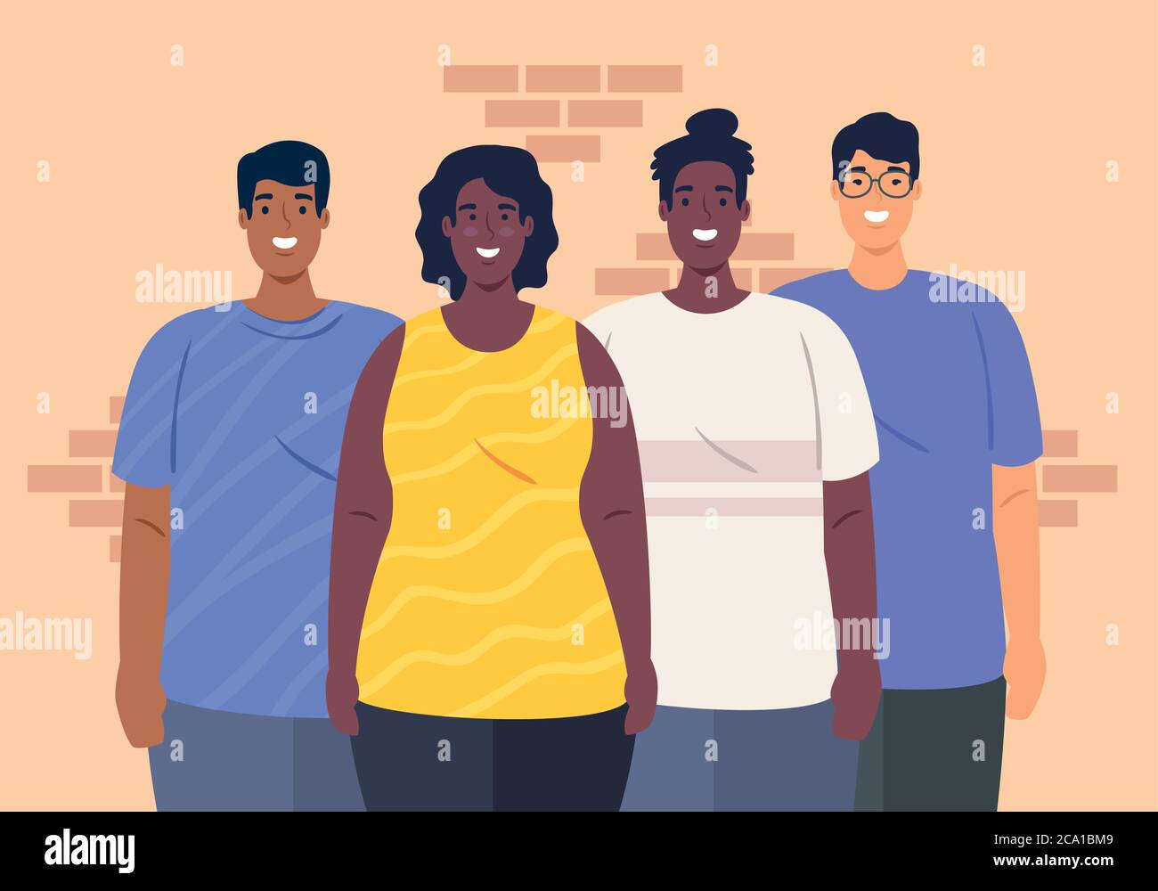 multiethnic together, diversity and multiculturalism concept Stock ...