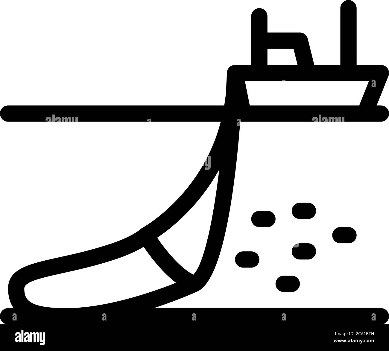 fishing industry icon vector outline illustration Stock Vector Image ...