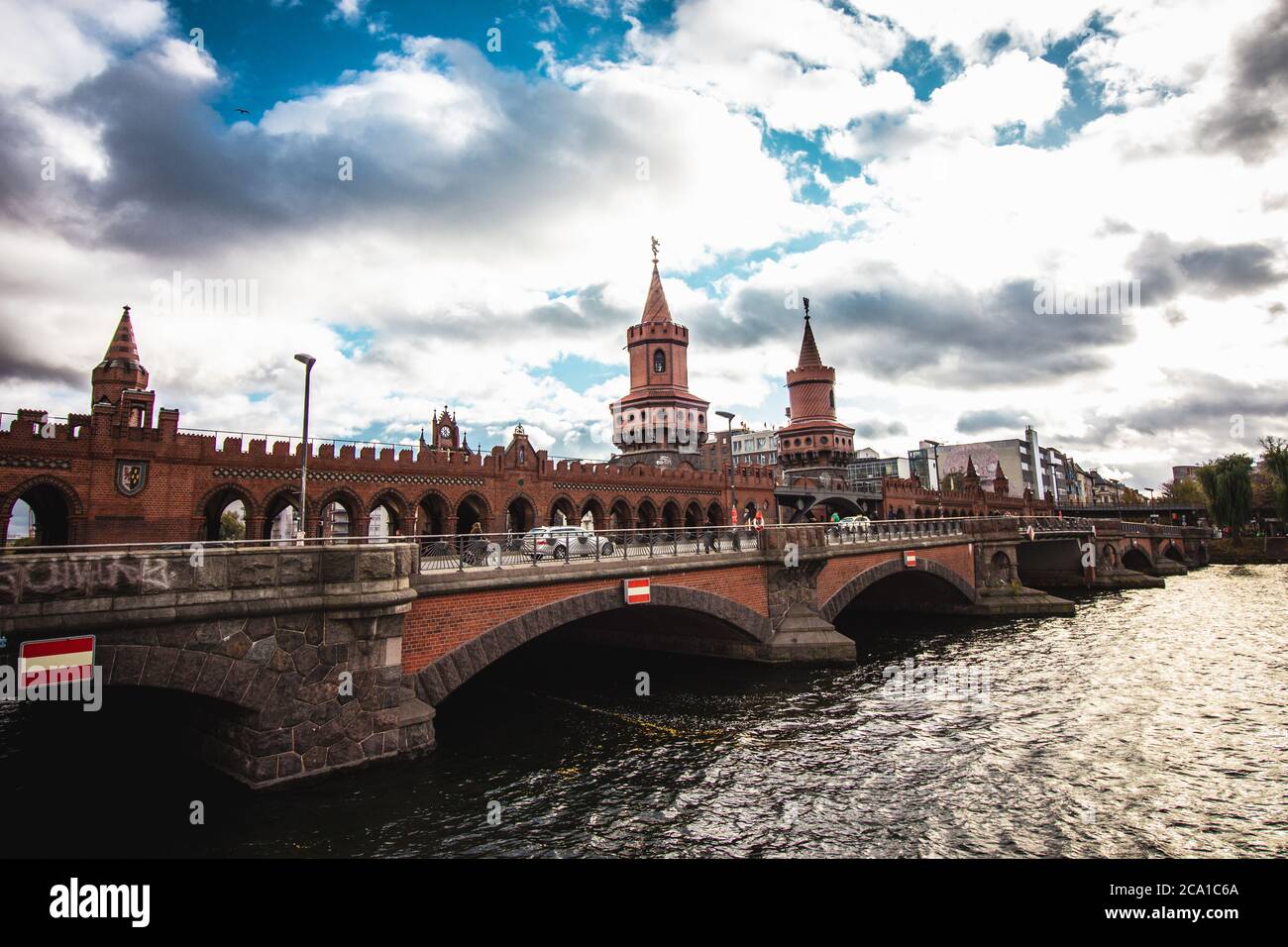 Oberbaumbruecke, a bridge over the Spree in Berlin, Germany Stock Photo ...