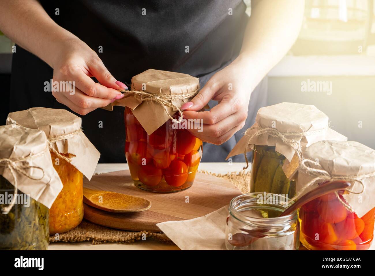Preparing homemade pickles hi-res stock photography and images - Alamy