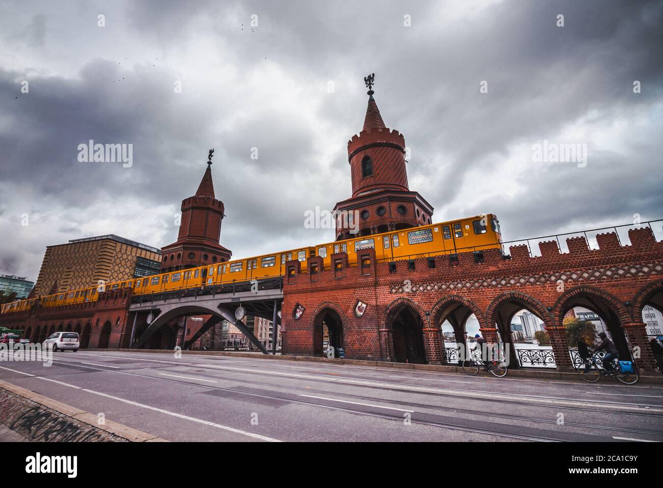 Oberbaumbruecke, a bridge over the Spree in Berlin, Germany Stock Photo ...