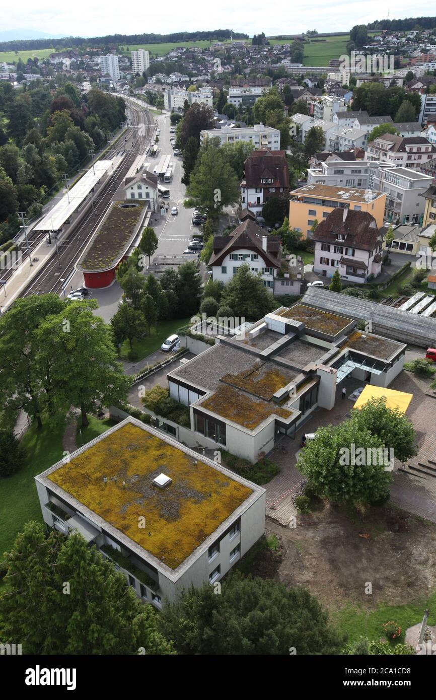 Cham, Kanton Zug (ZG)/ Switzerland - September 14 2013: Town Cham in ...