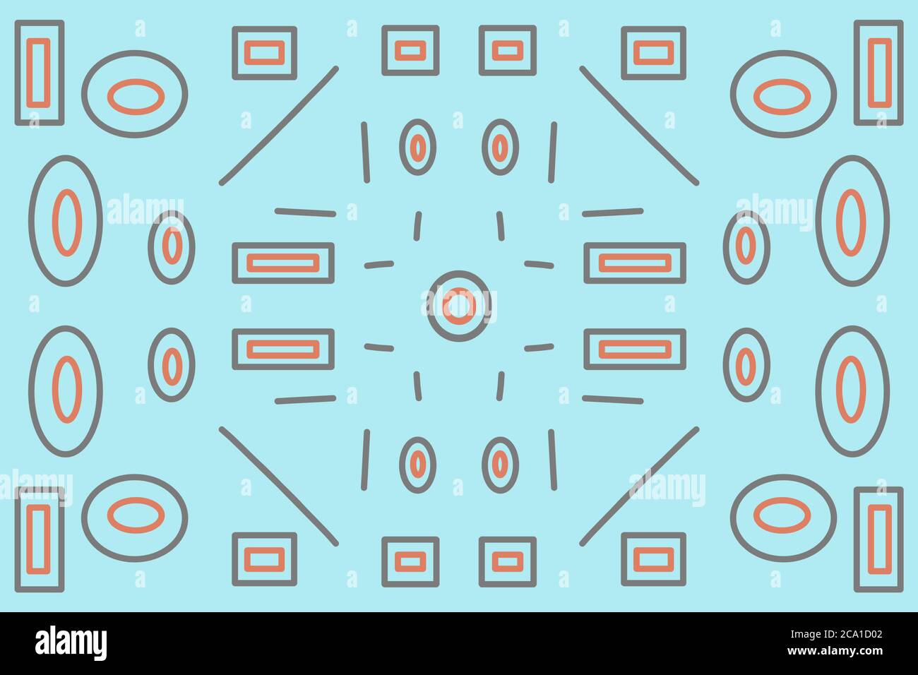 Rectangular and circular shapes pattern, textile printing pattern for ...