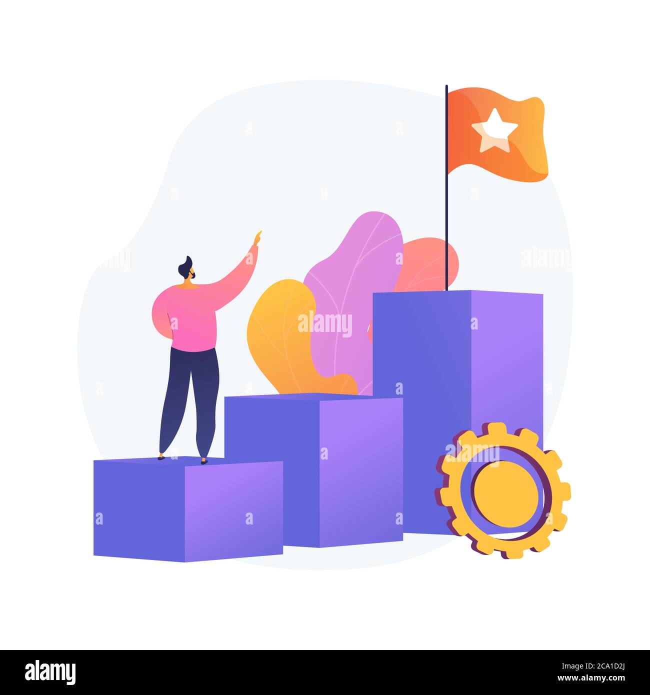 Ambition abstract concept vector illustration Stock Vector Image & Art ...