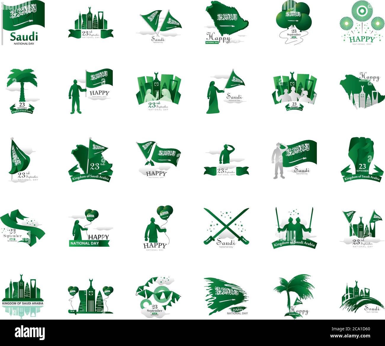 bundle of Saudi Arabia national day icons vector illustration design ...