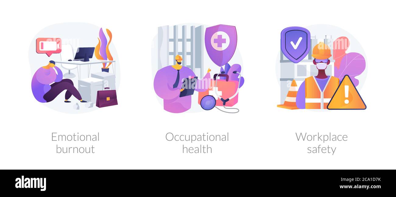 Employee health abstract concept vector illustrations Stock Vector ...