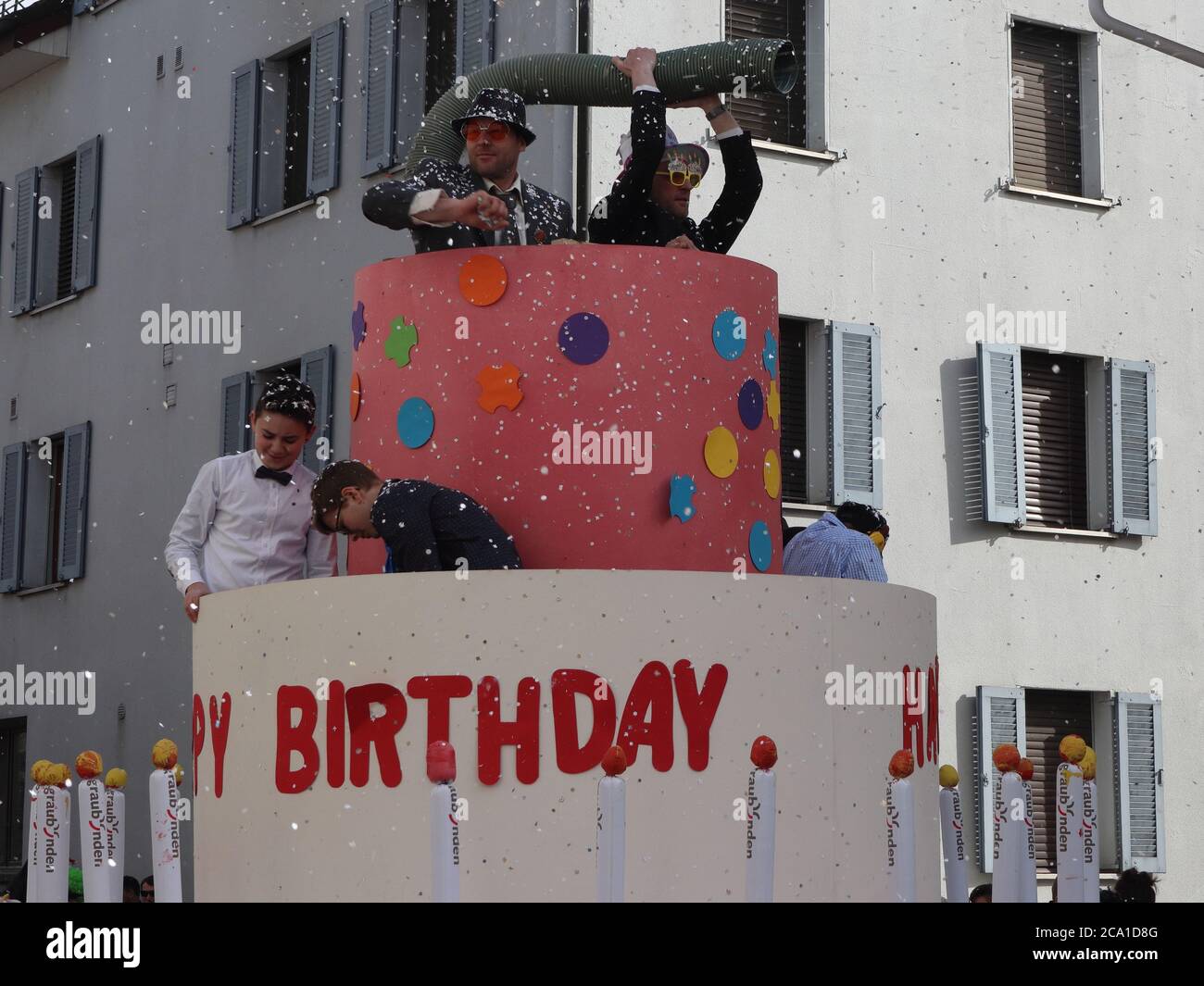 Cham, Canton Zug / Switzerland - March 03 2019: Fasnachtsumzug ...