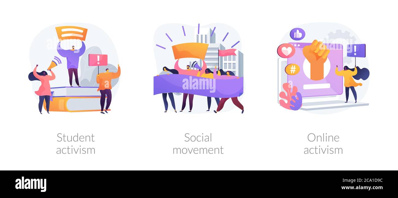 Political and social change abstract concept vector illustrations Stock ...