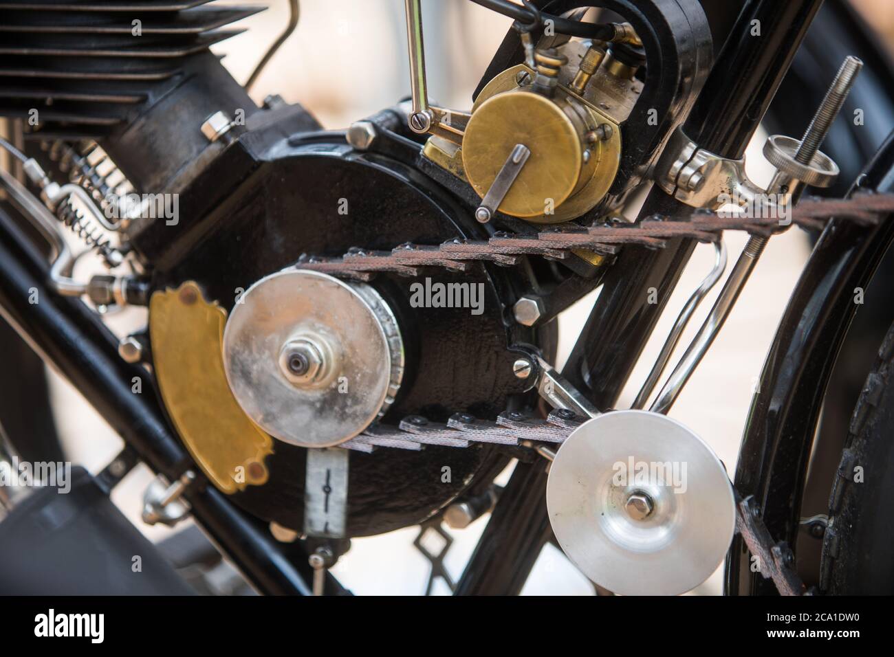 Color close up shot of a very old motorcycle engine Stock Photo - Alamy