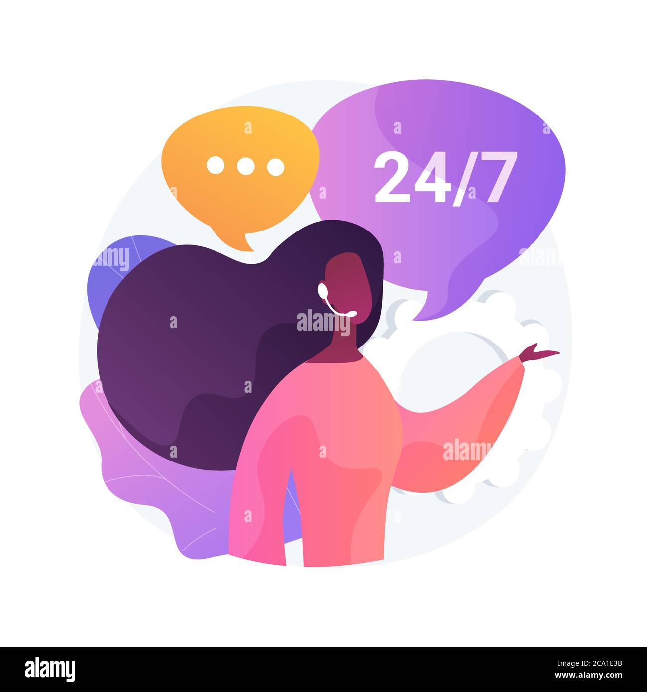 Call center abstract concept vector illustration Stock Vector Image ...