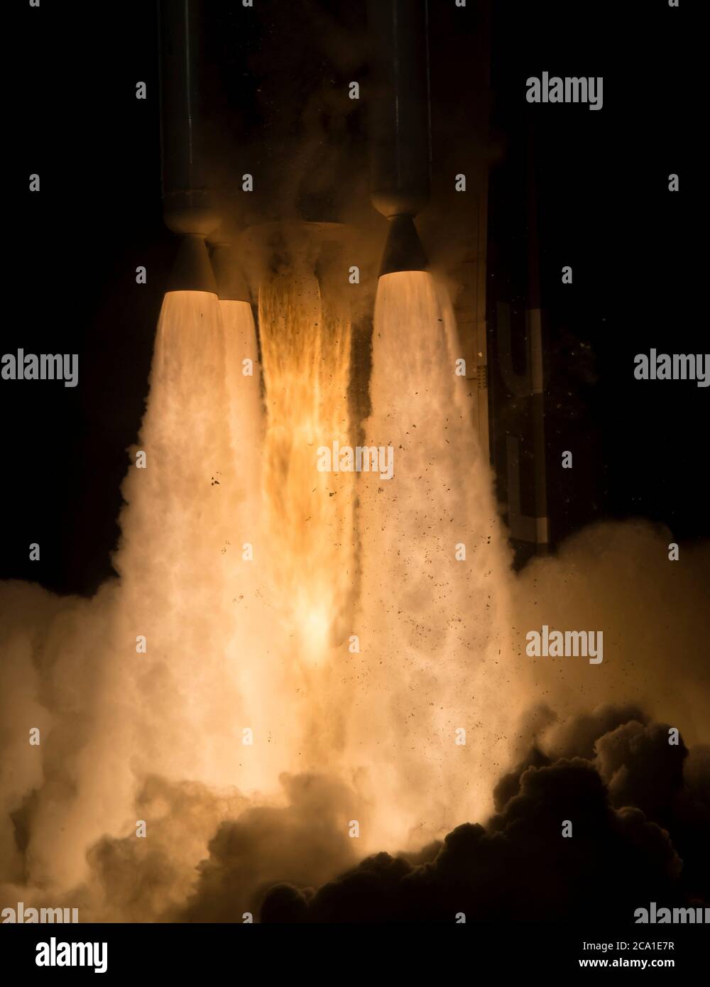 The United Launch Alliance Atlas V booster rocket carrying the NASA ...