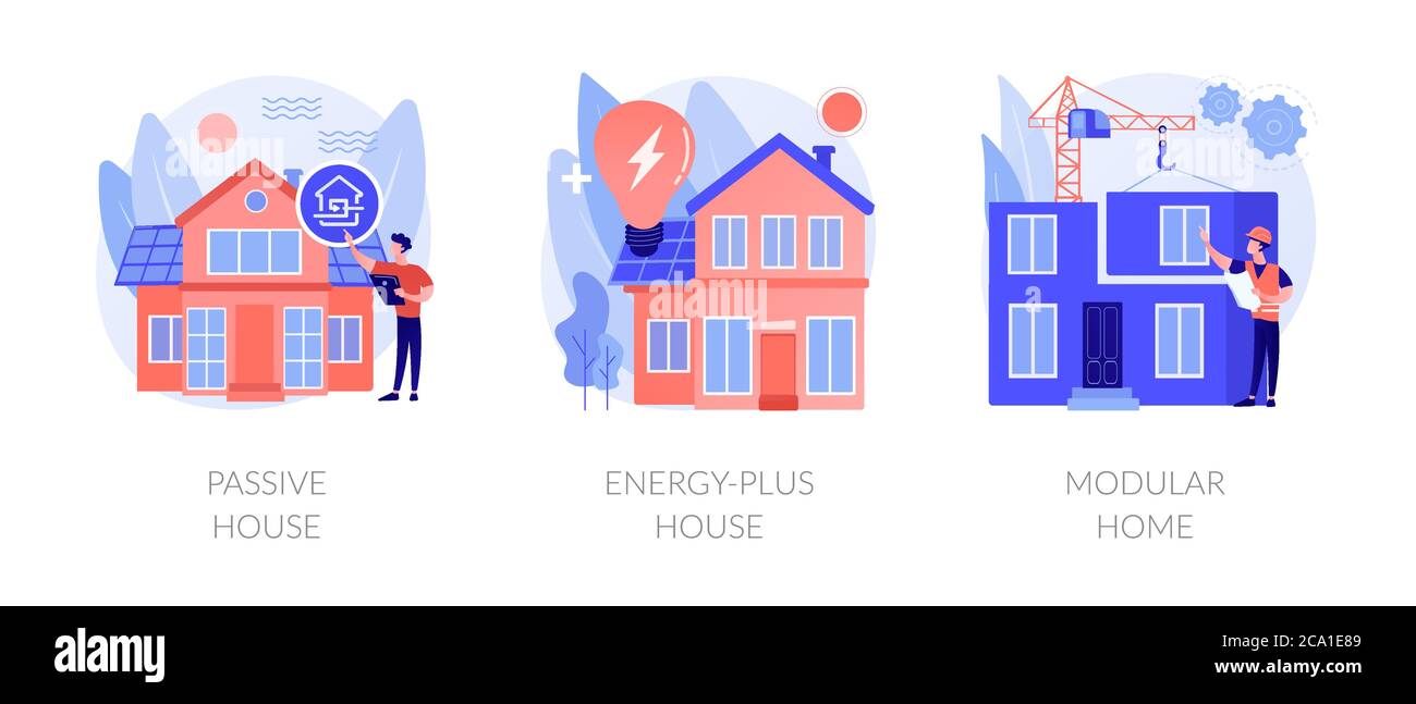 Innovative private construction technologies abstract concept vector ...