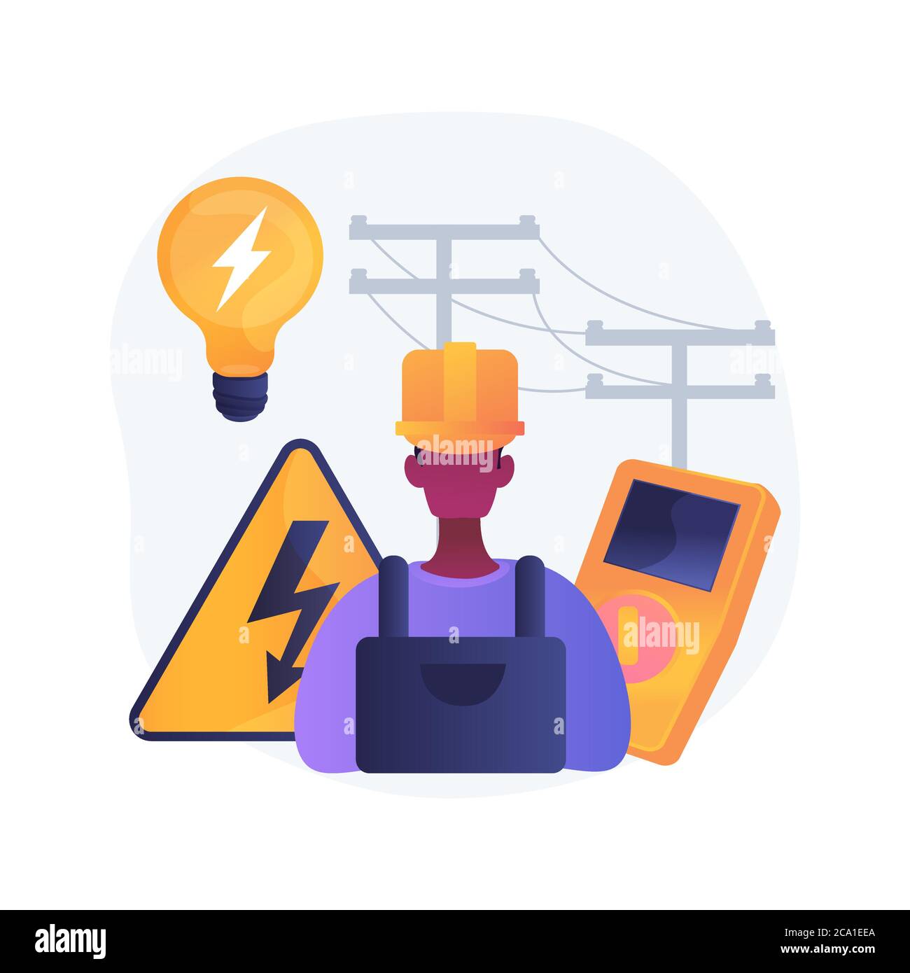 Electrician services abstract concept vector illustration Stock Vector ...