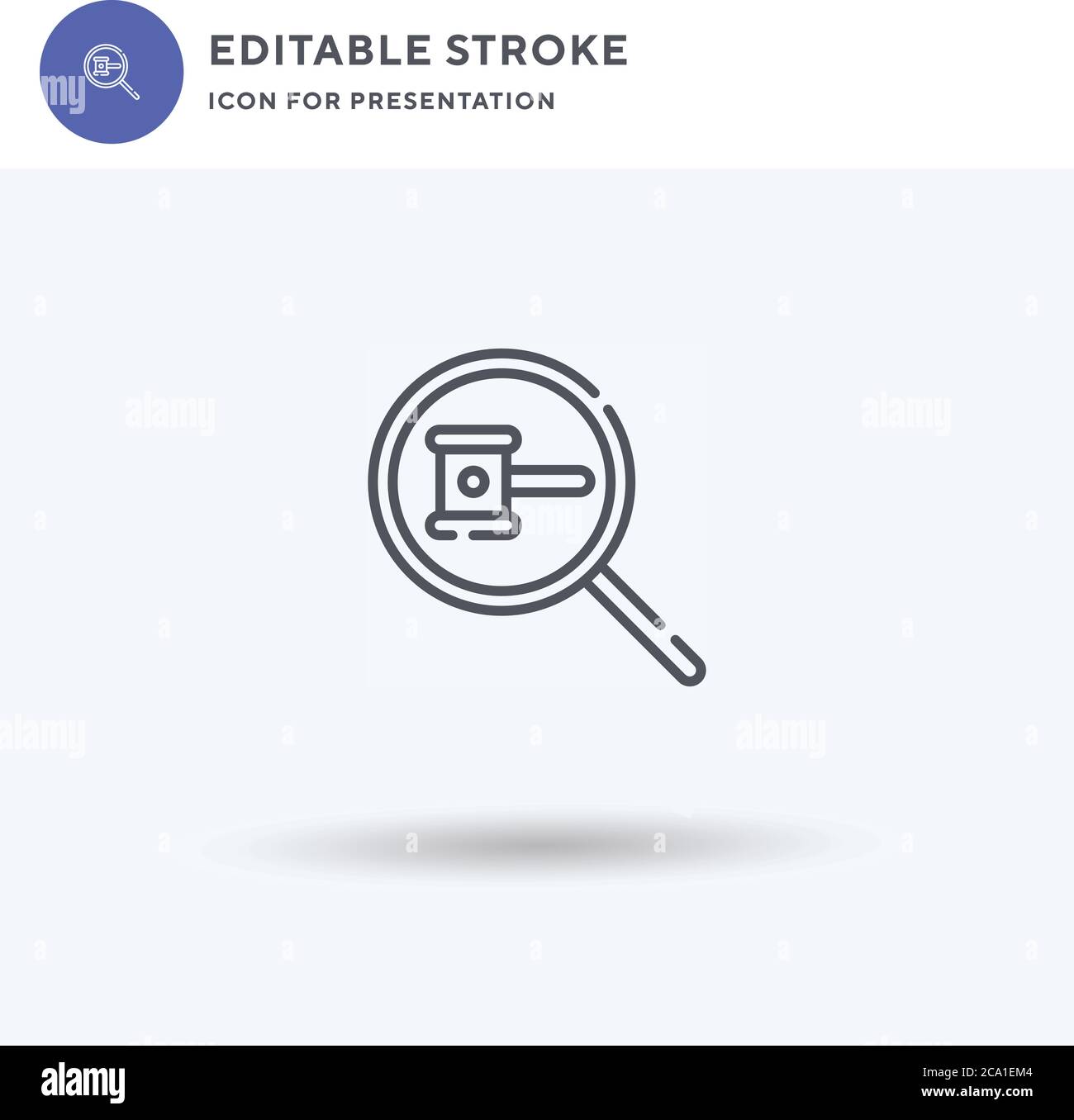 Observe icon vector, filled flat sign, solid pictogram isolated on ...