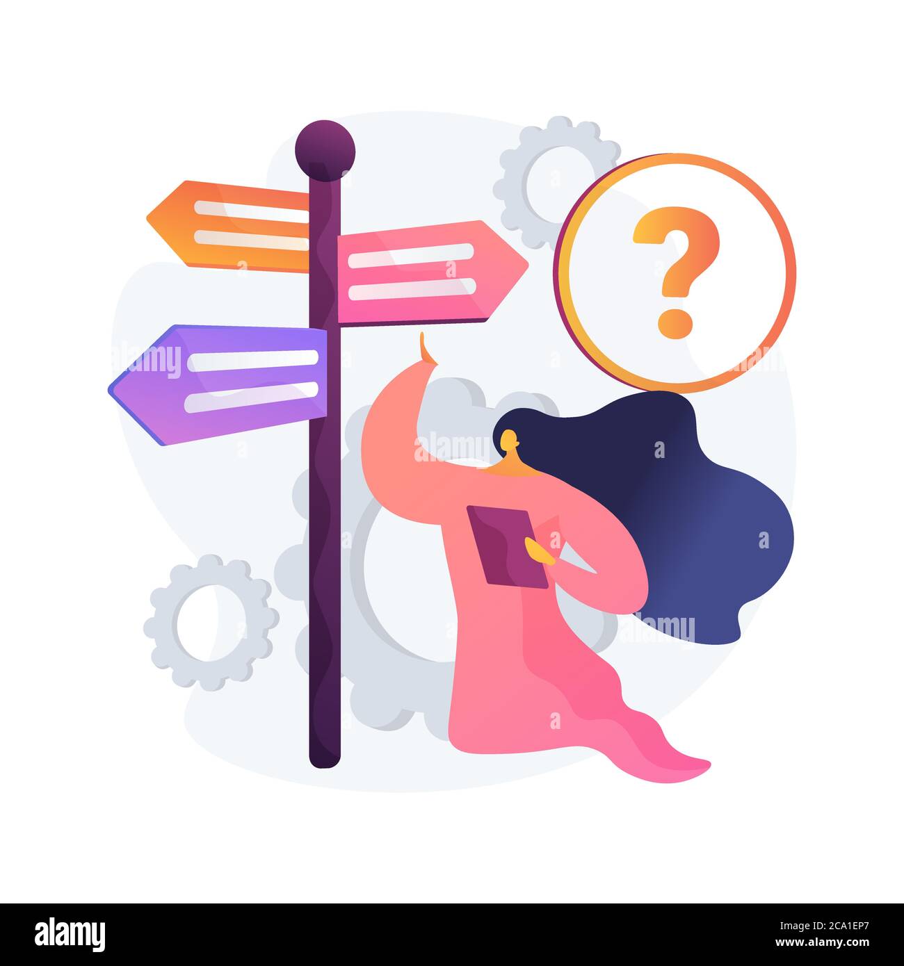 Decision making abstract concept vector illustration Stock Vector Image ...
