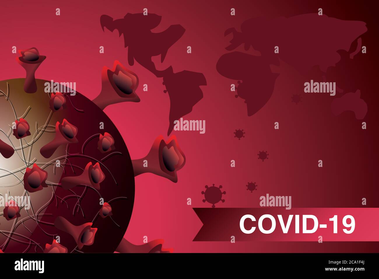 Floating viruses Stock Vector Images - Alamy