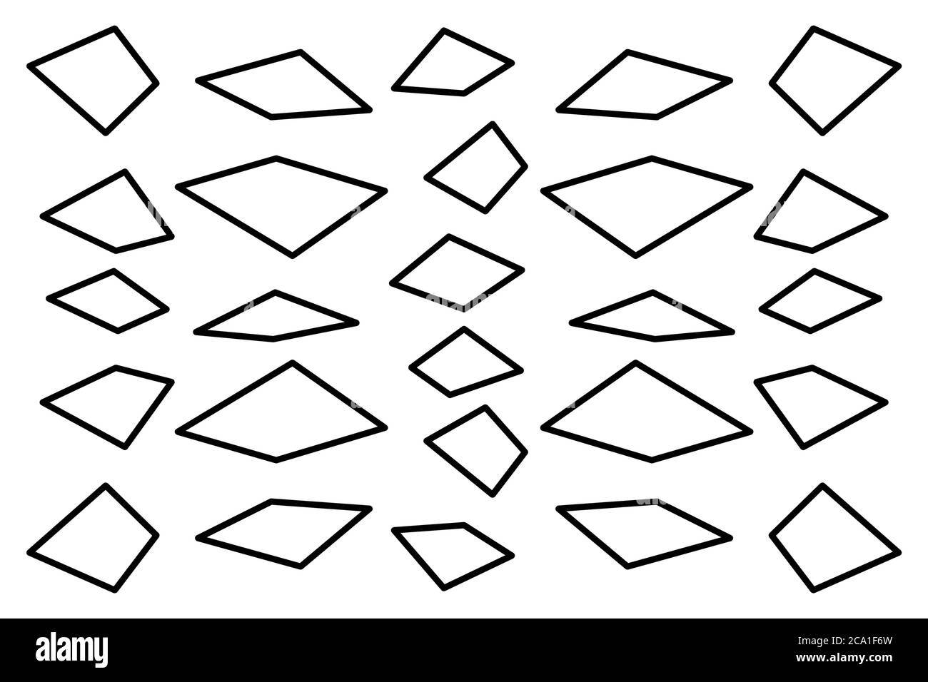 Tetragon shapes geometric pattern for packaging, wallpaper, fabric ...