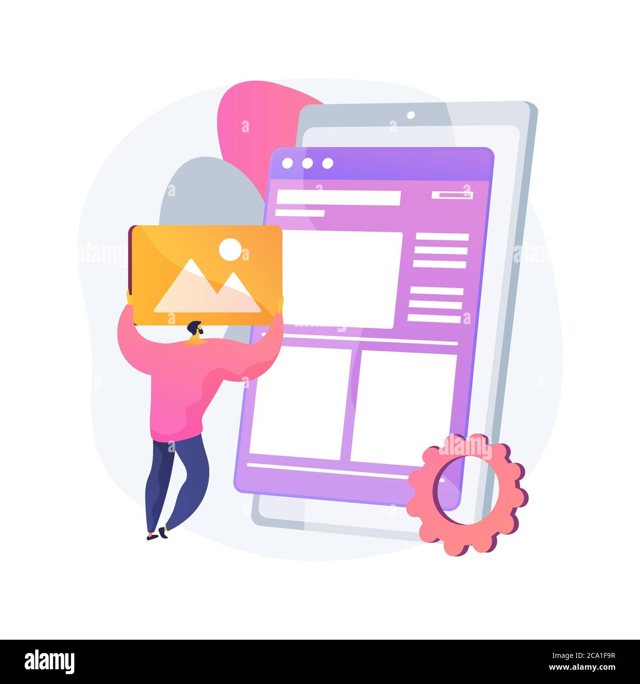 Layout abstract concept vector illustration Stock Vector Image & Art ...