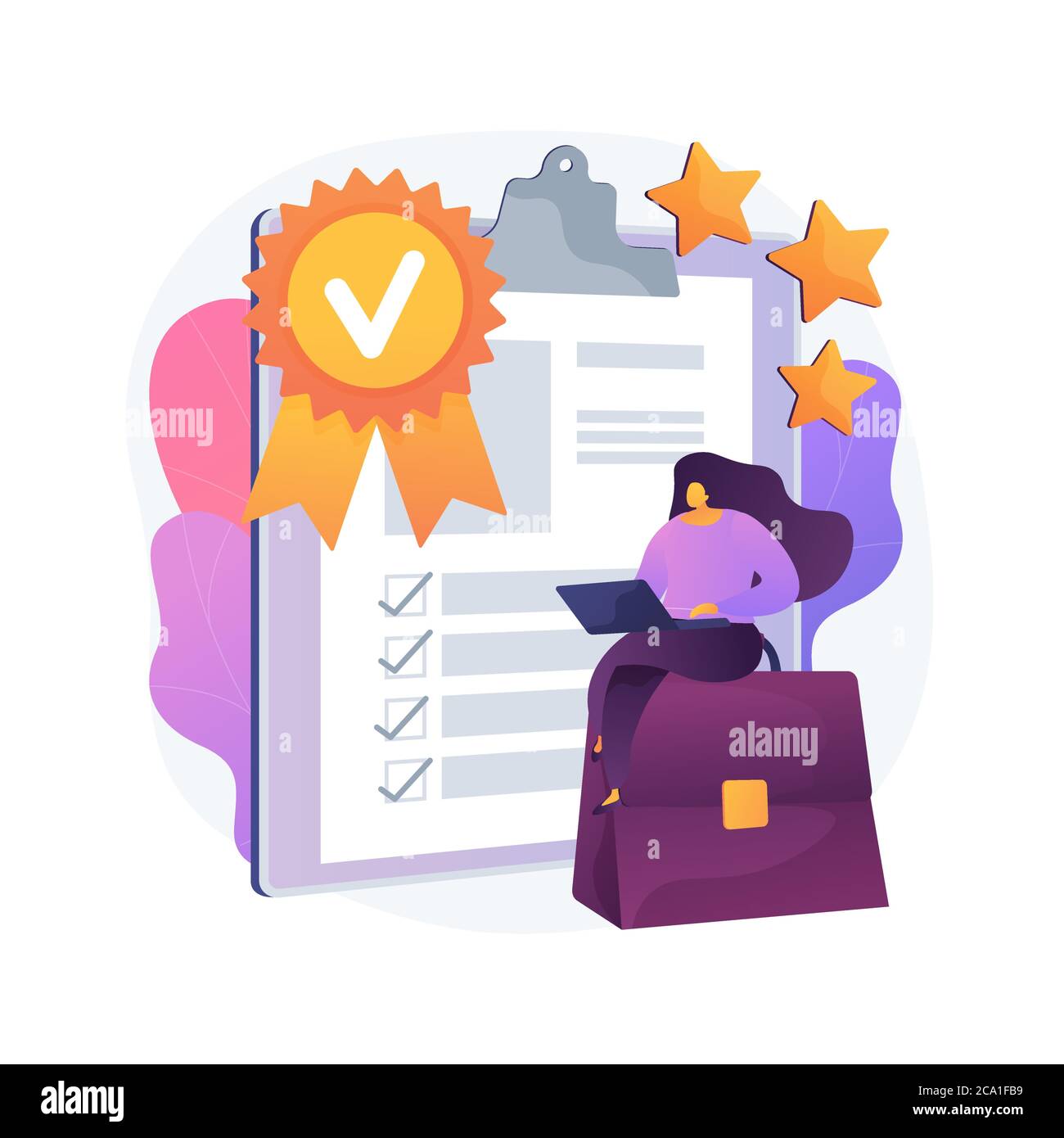 Quality work abstract concept vector illustration Stock Vector Image ...