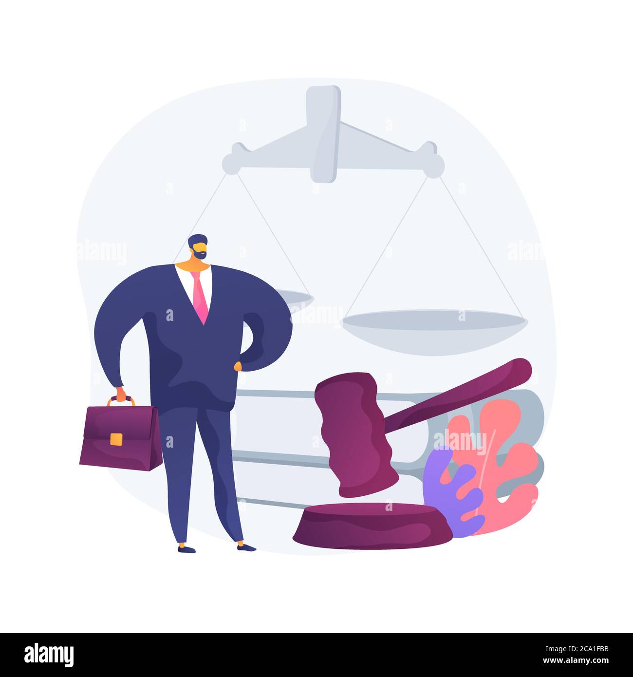 Litigation support abstract concept vector illustration Stock Vector ...