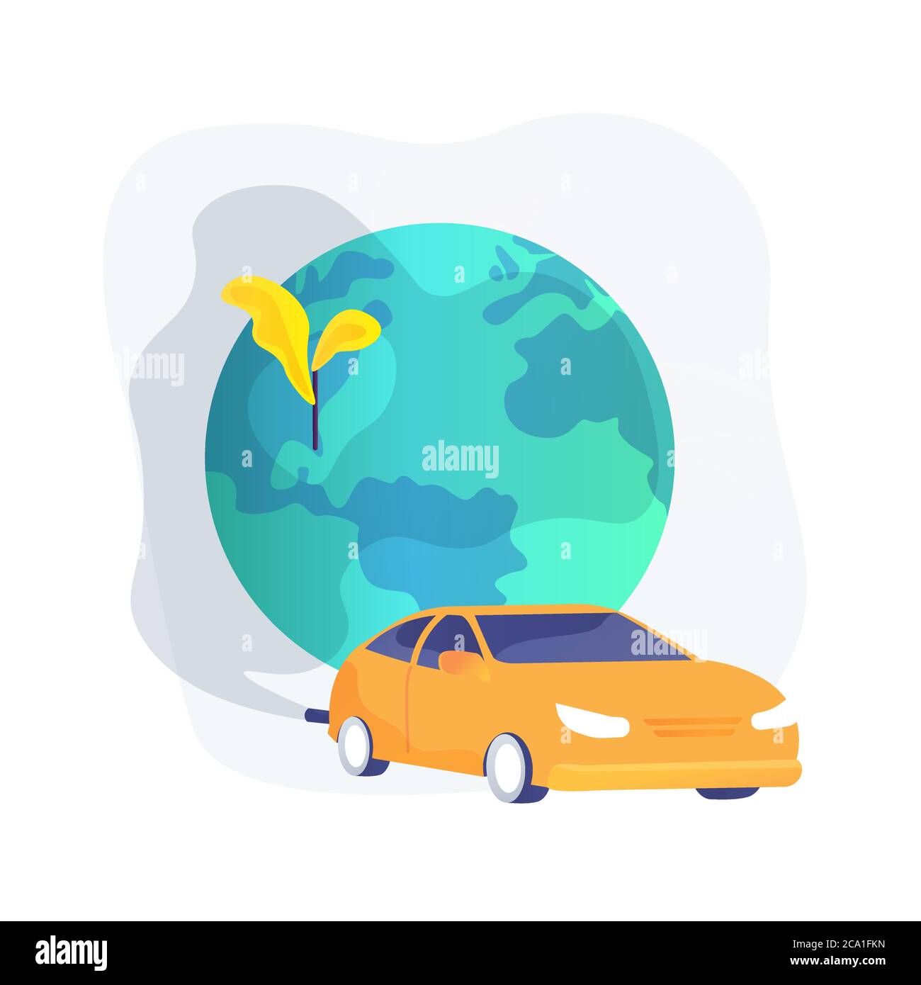 Motor vehicle pollution abstract concept vector illustration Stock ...