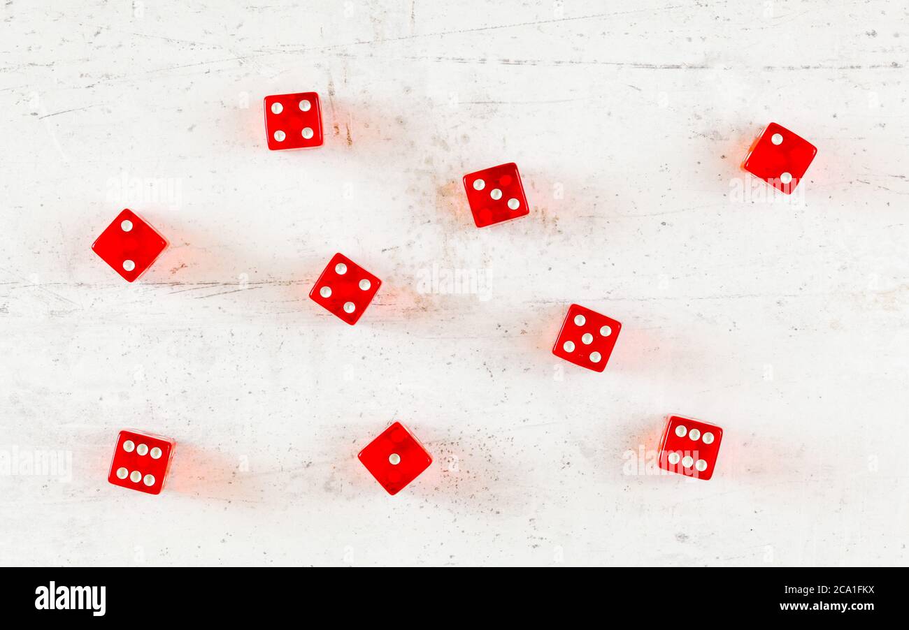 Dice top down hi-res stock photography and images - Alamy
