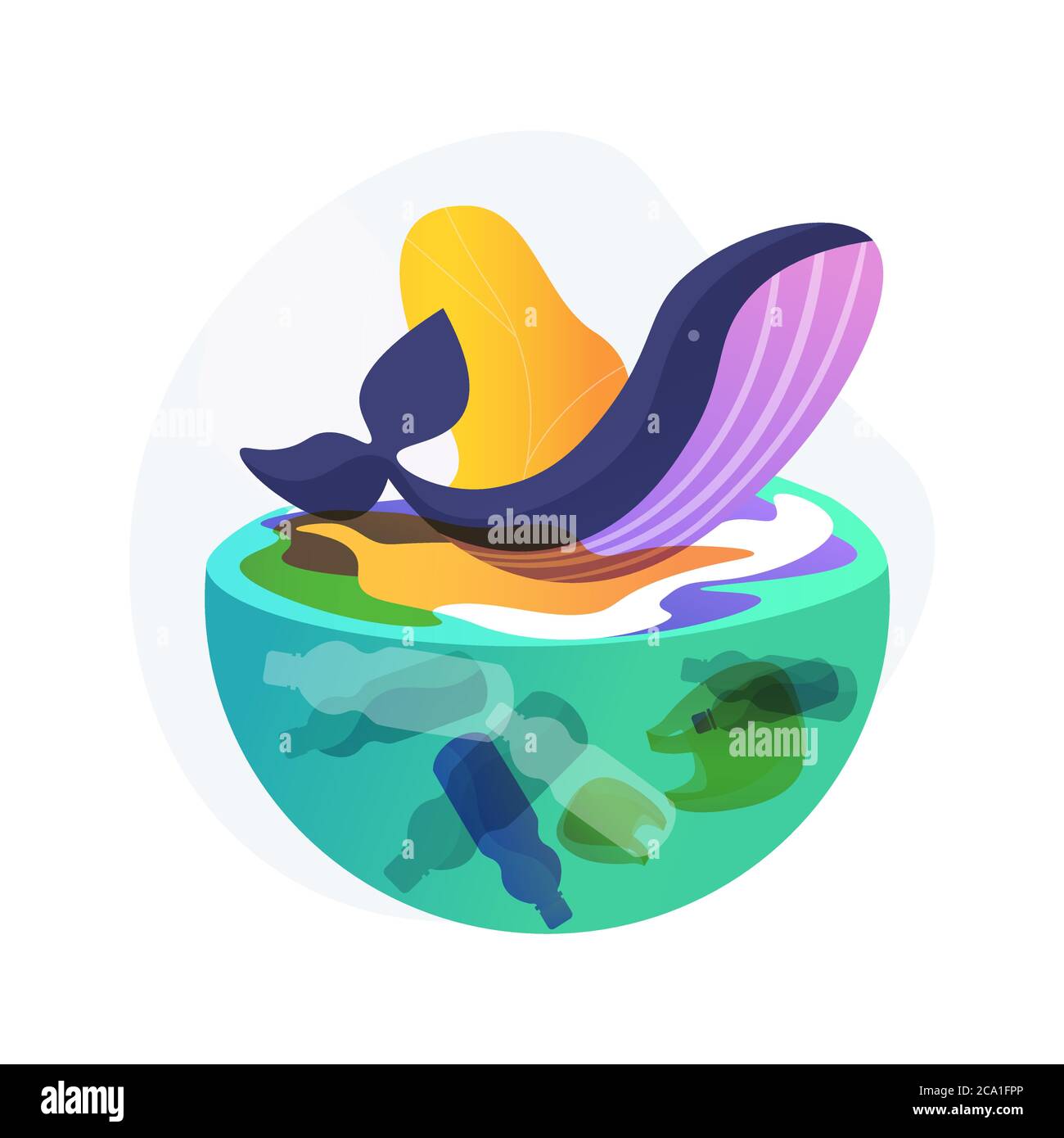 Water pollution abstract concept vector illustration Stock Vector Image ...
