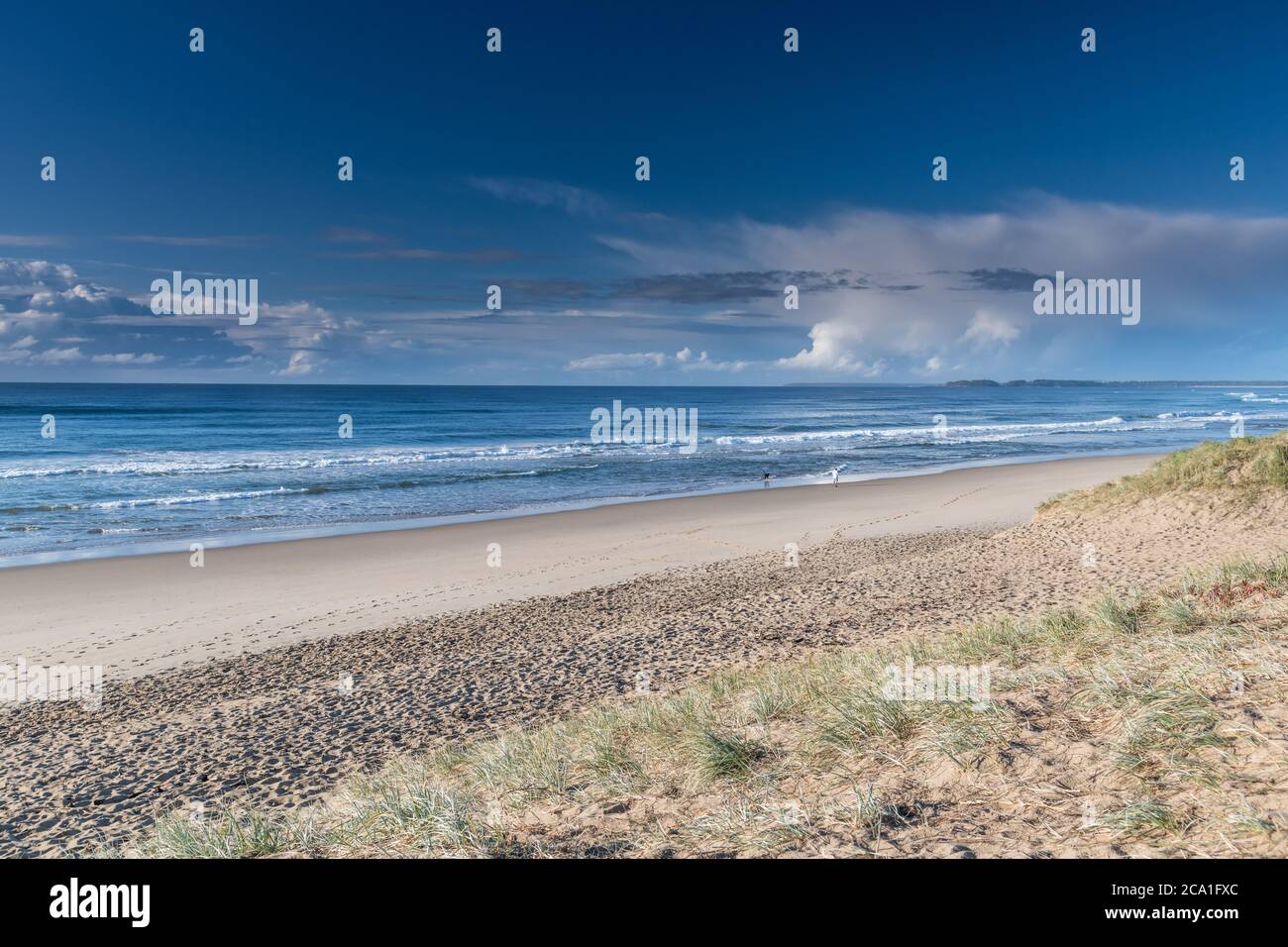 The beach and the sea at Shoalhaven Heads on the South Coast of NSW ...