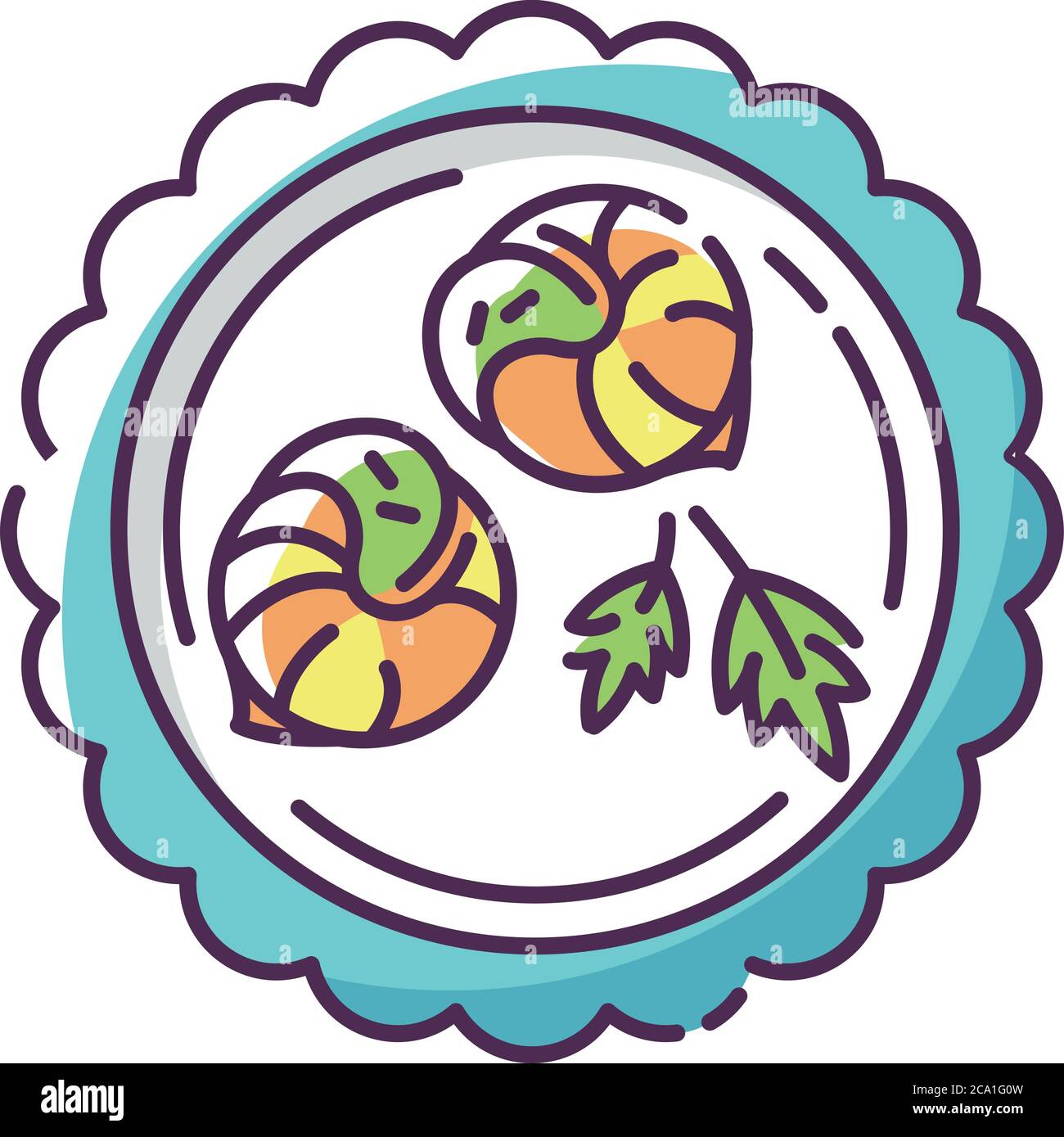 Luxury lunch Stock Vector Images - Alamy