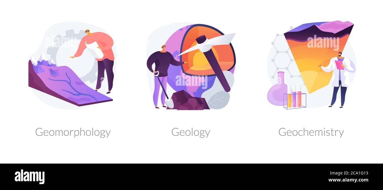 Earth science abstract concept vector illustrations Stock Vector Image ...