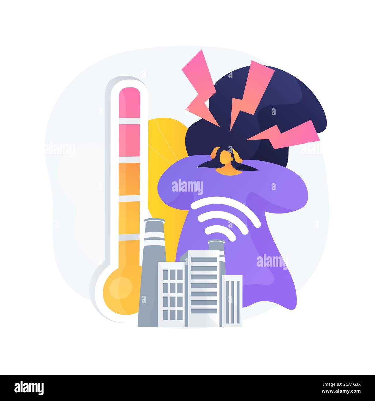 High stress levels abstract concept vector illustration Stock Vector ...