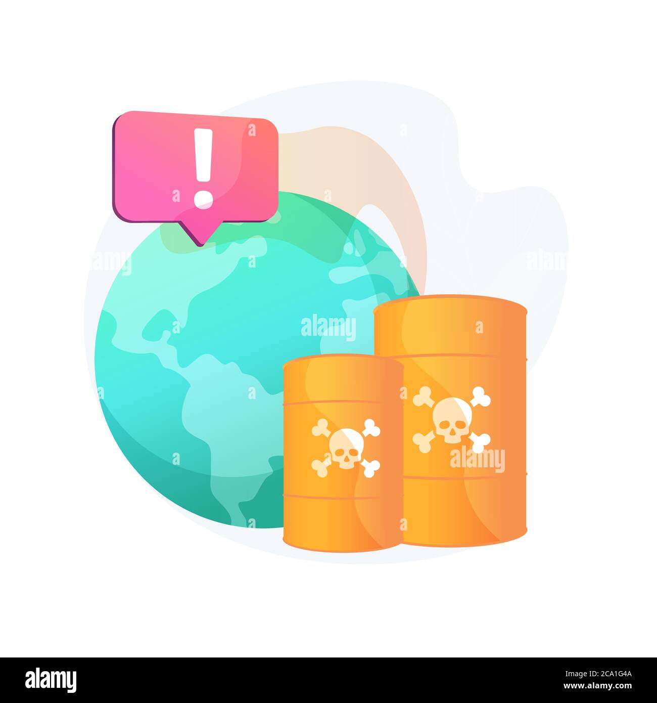 Chemical pollution abstract concept vector illustration Stock Vector ...